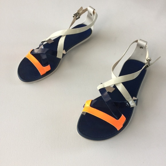 Shoes | Luxury Rebel Shoes Swing Colorblock Flat Sandals | Poshmark